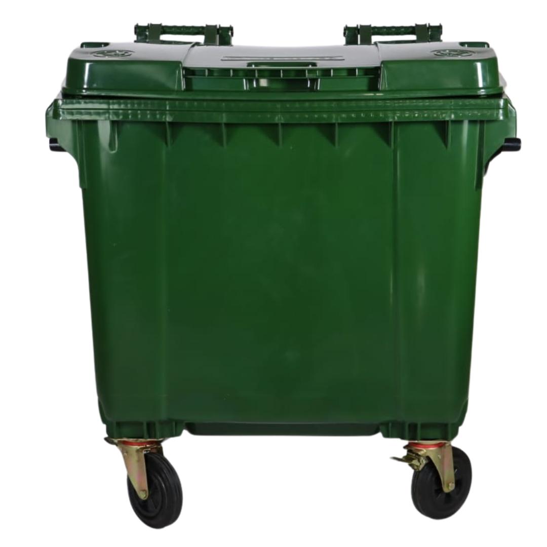ISO-Certified 1100L Heavy-Duty dustbin- Garbage Container with Wheel ...